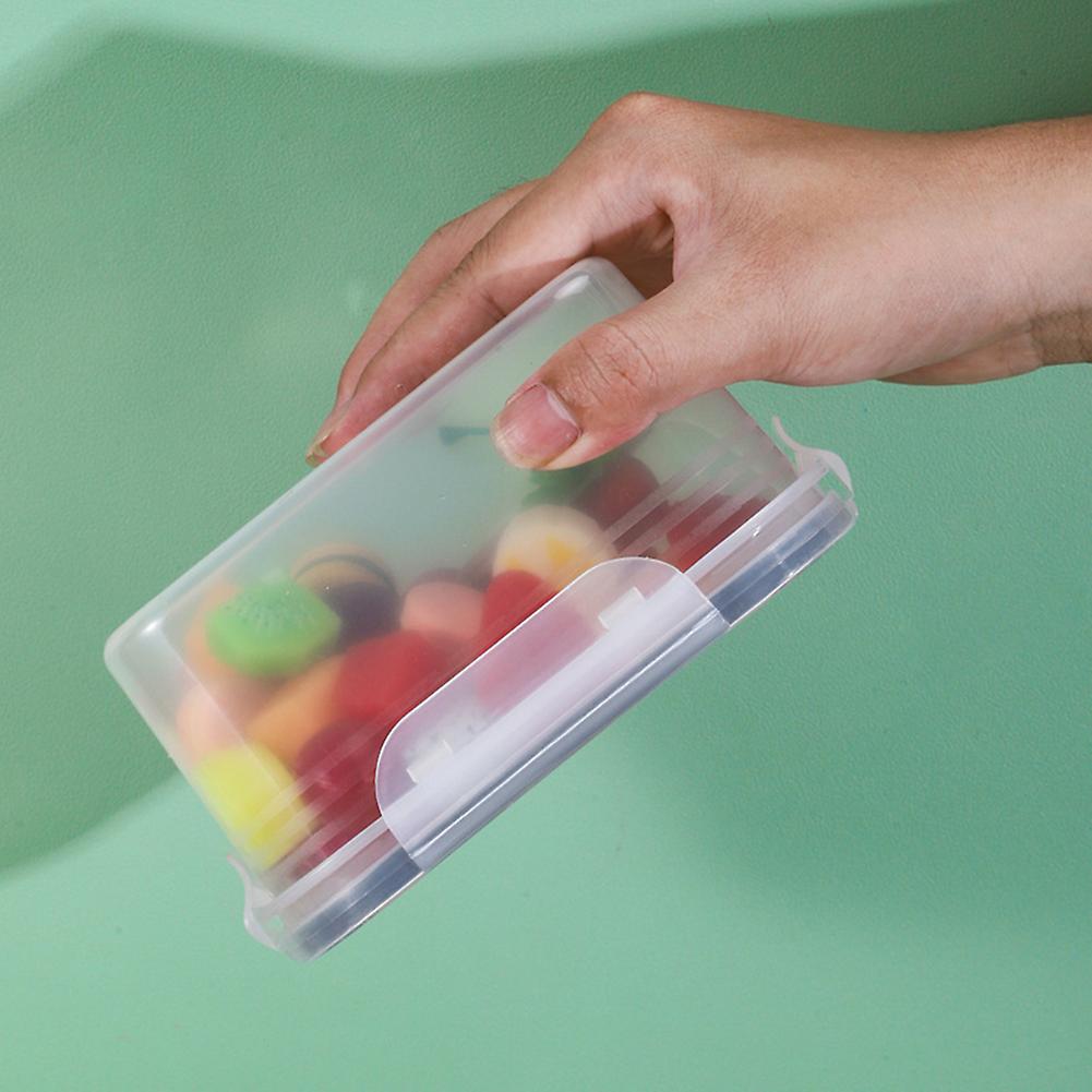 Transparent Crisper Box with Drain Basket Stackable High Capacity ...