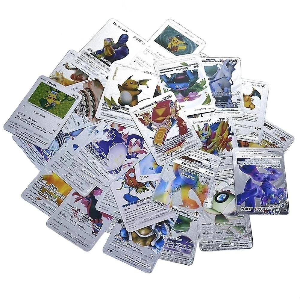 Kids Trading Cards Game Set - Gold Foil Cartoon Anime Cards ...