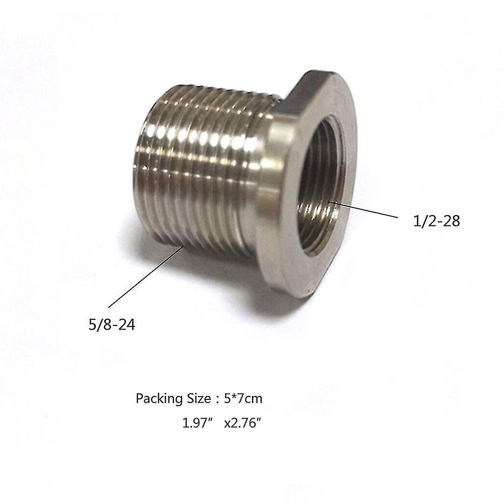 1/2-28 Id To 5/8-24 Od-threaded Suppressor Car Fuel Filter Adapter ...