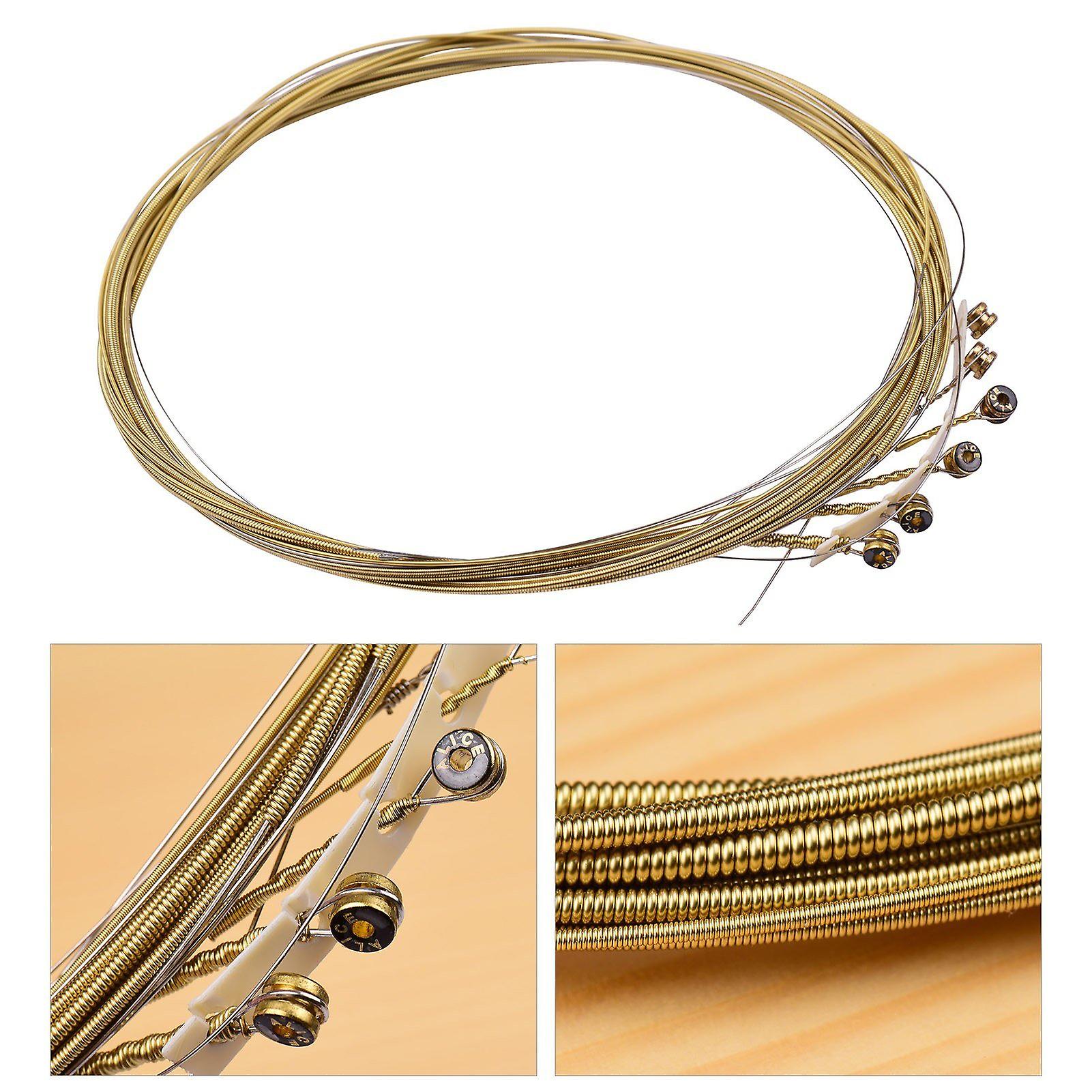 Acoustic guitar strings hexagonal core & 80/20 bronze winding string ...