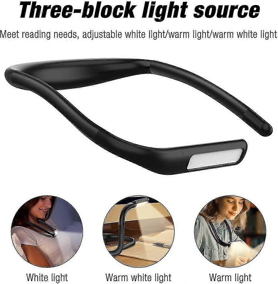 Winter Promotion,neck Reading Light, Reading Light Rechargeable Lamp, 3 ...