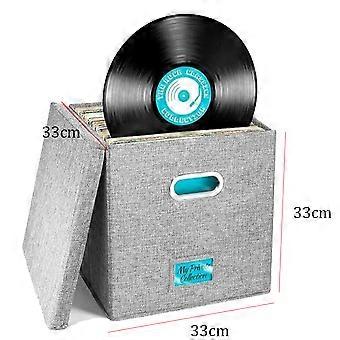 Stackable Vinyl Record Organizer - Record Album Storage Holds 50+ LP ...