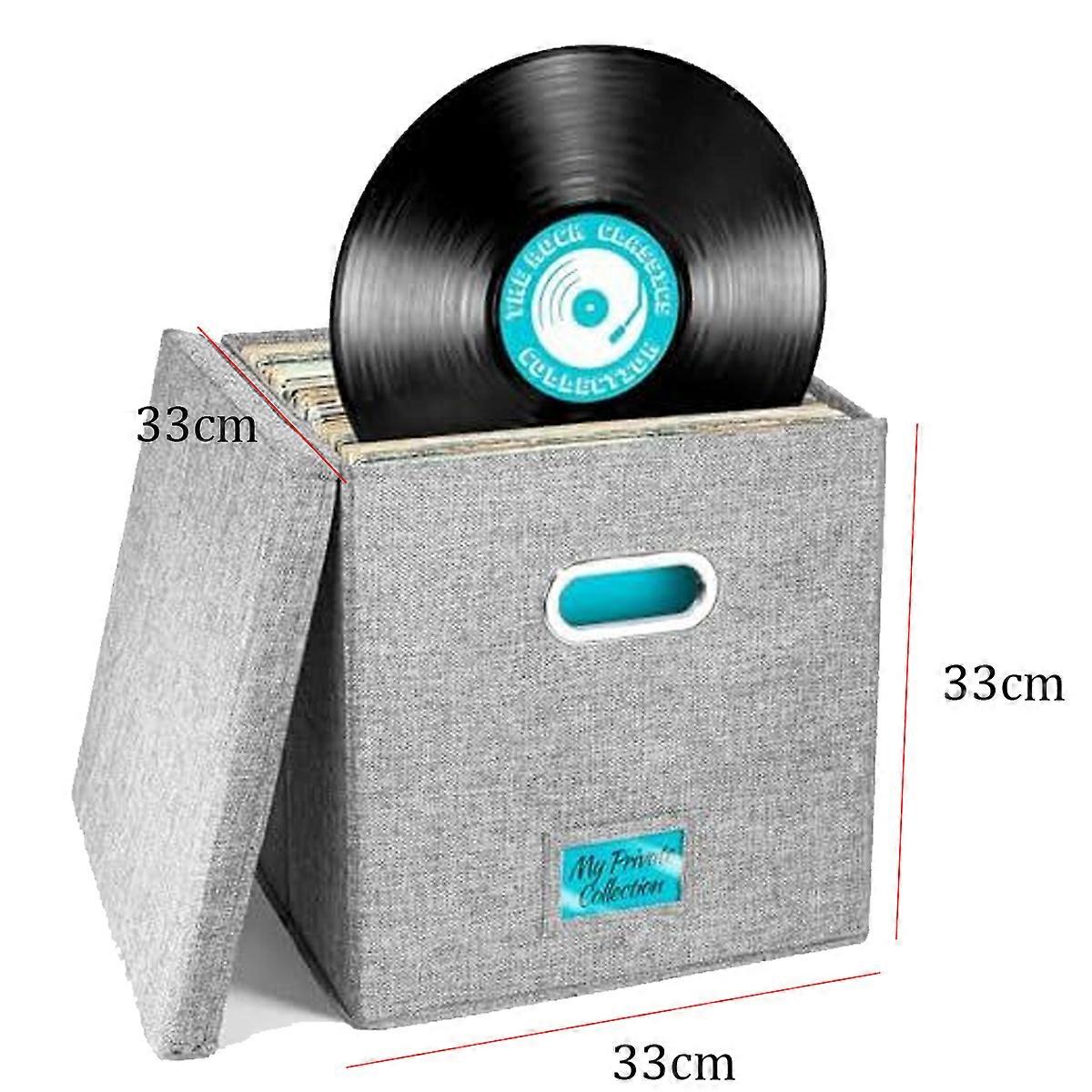 Stackable Vinyl Record Organizer - Record Album Storage Holds 50+ LP ...
