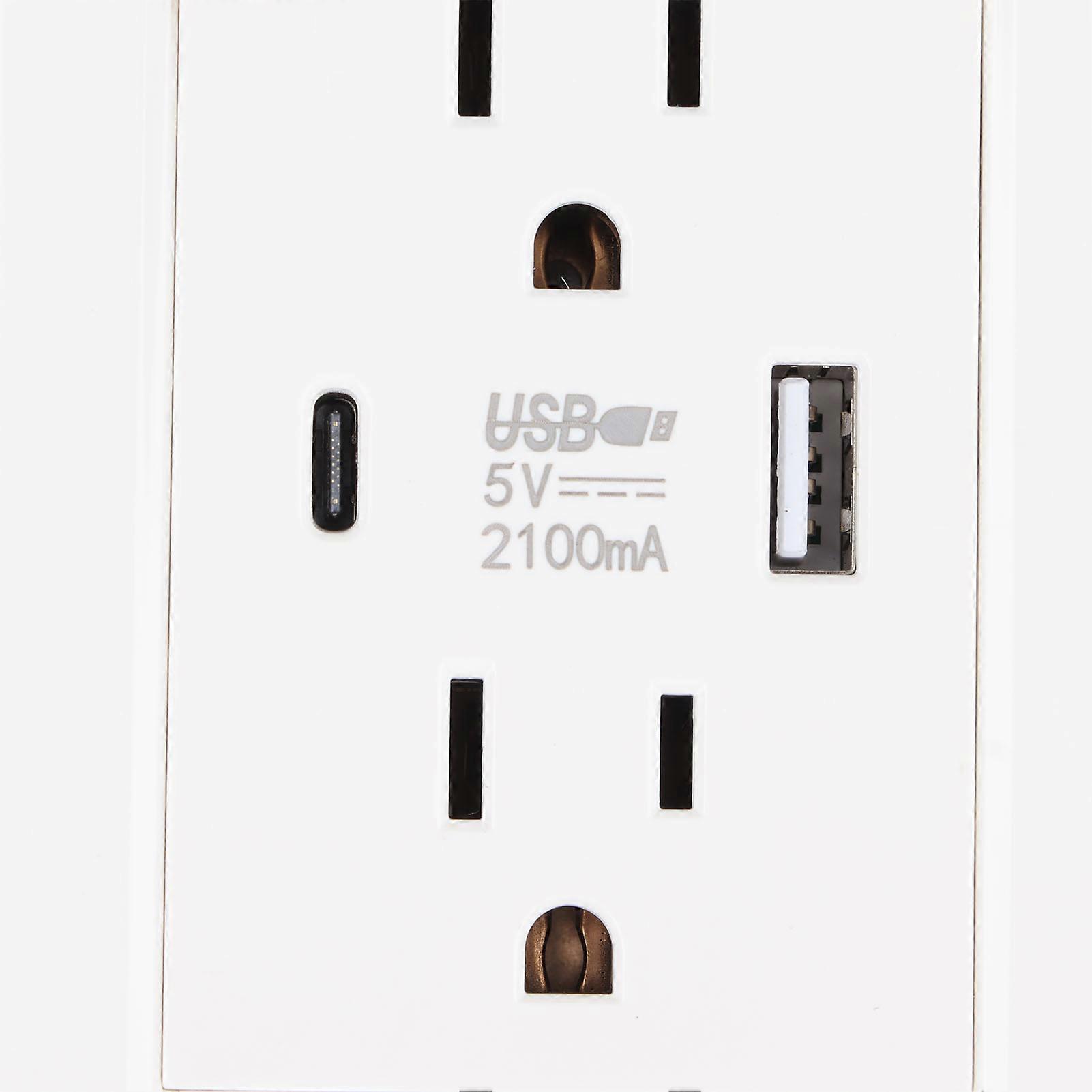 US Socket USB Type C Wall Outlet Multi Functional High Safety ...