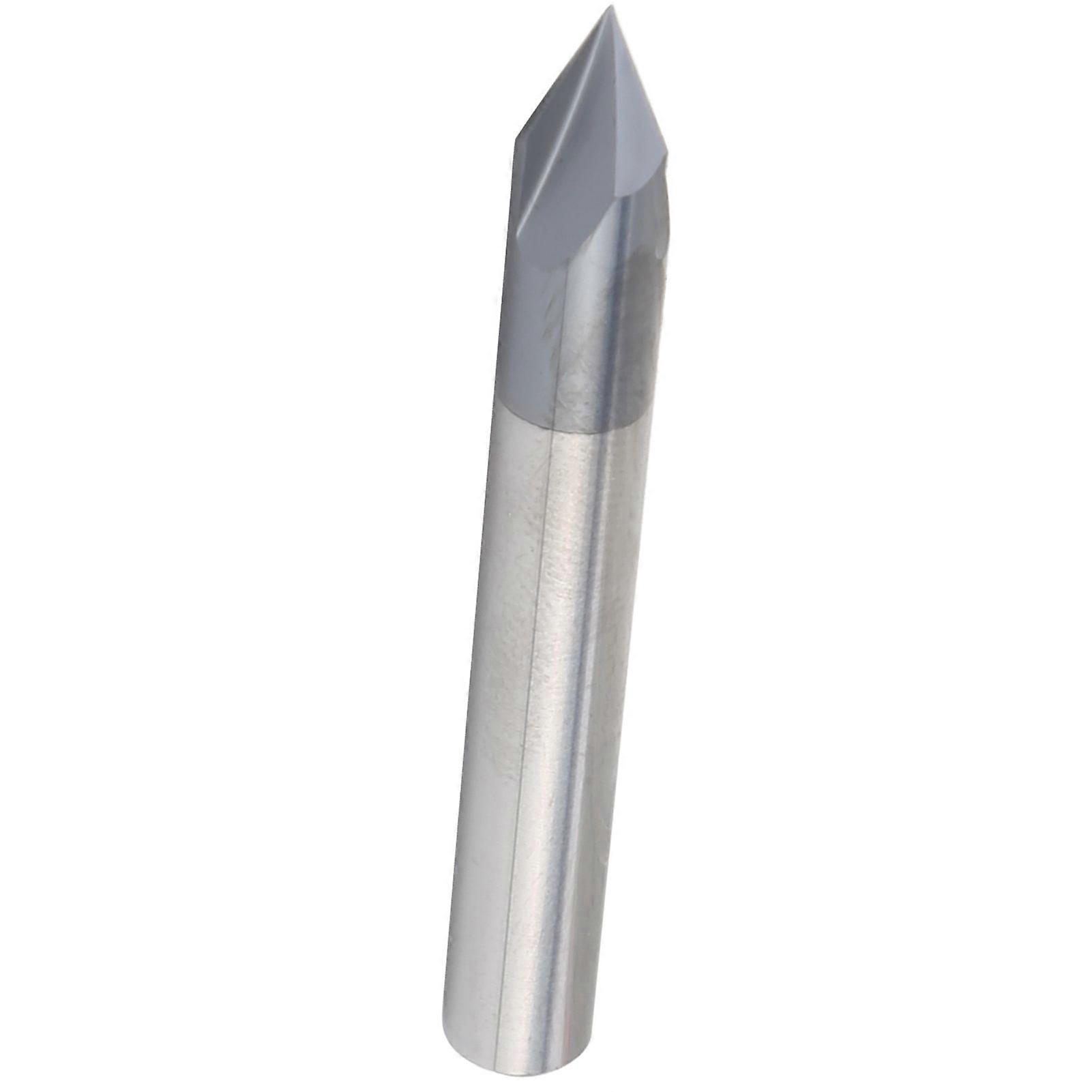Chamfer End Mill 3 Flute 60 Milling Cutter Tungsten Steel CNC Carving ...