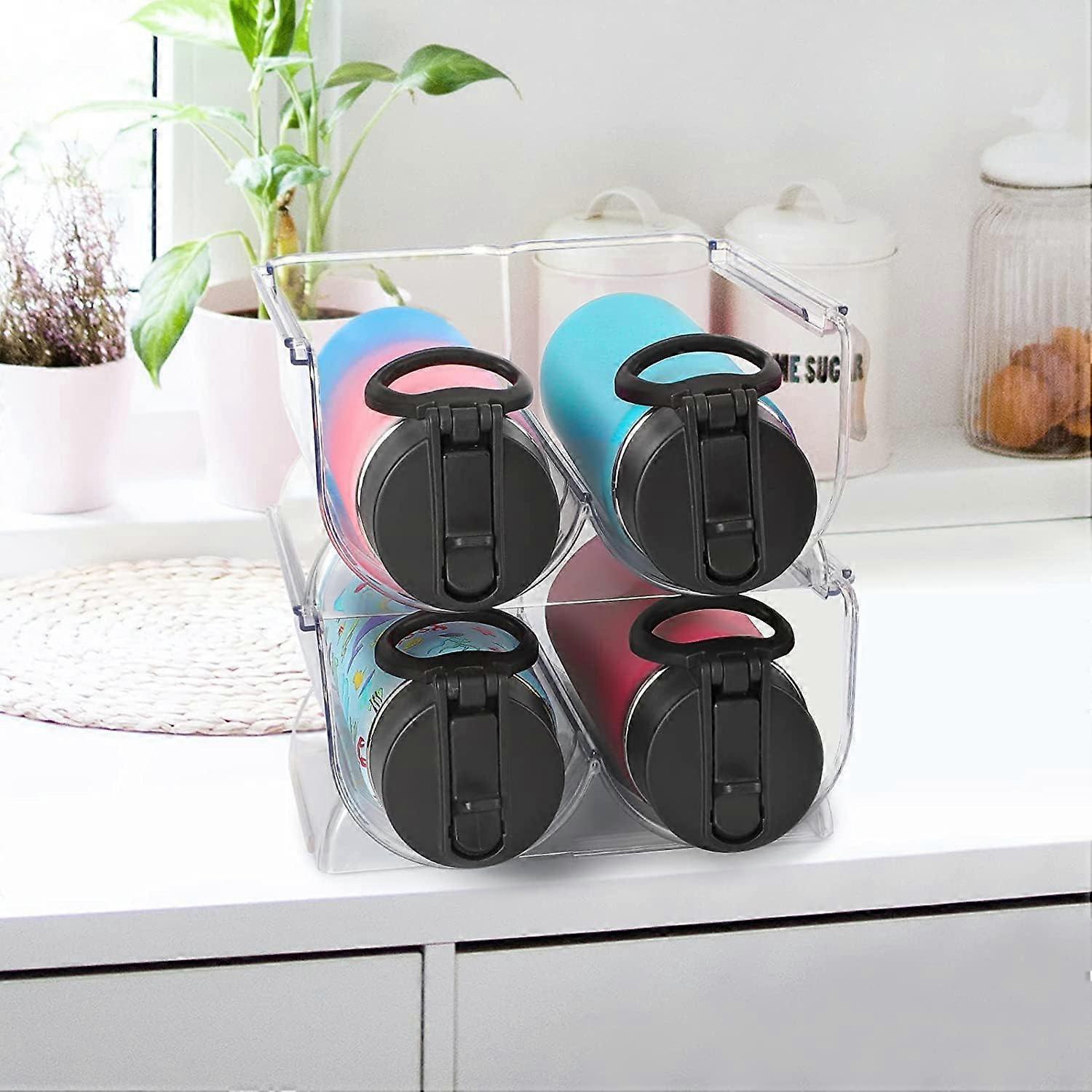 2 Pices Range Bouteille, Casier Bouteilles Plastique, Range Bouteille Vin, Range Bouteille Eau ...