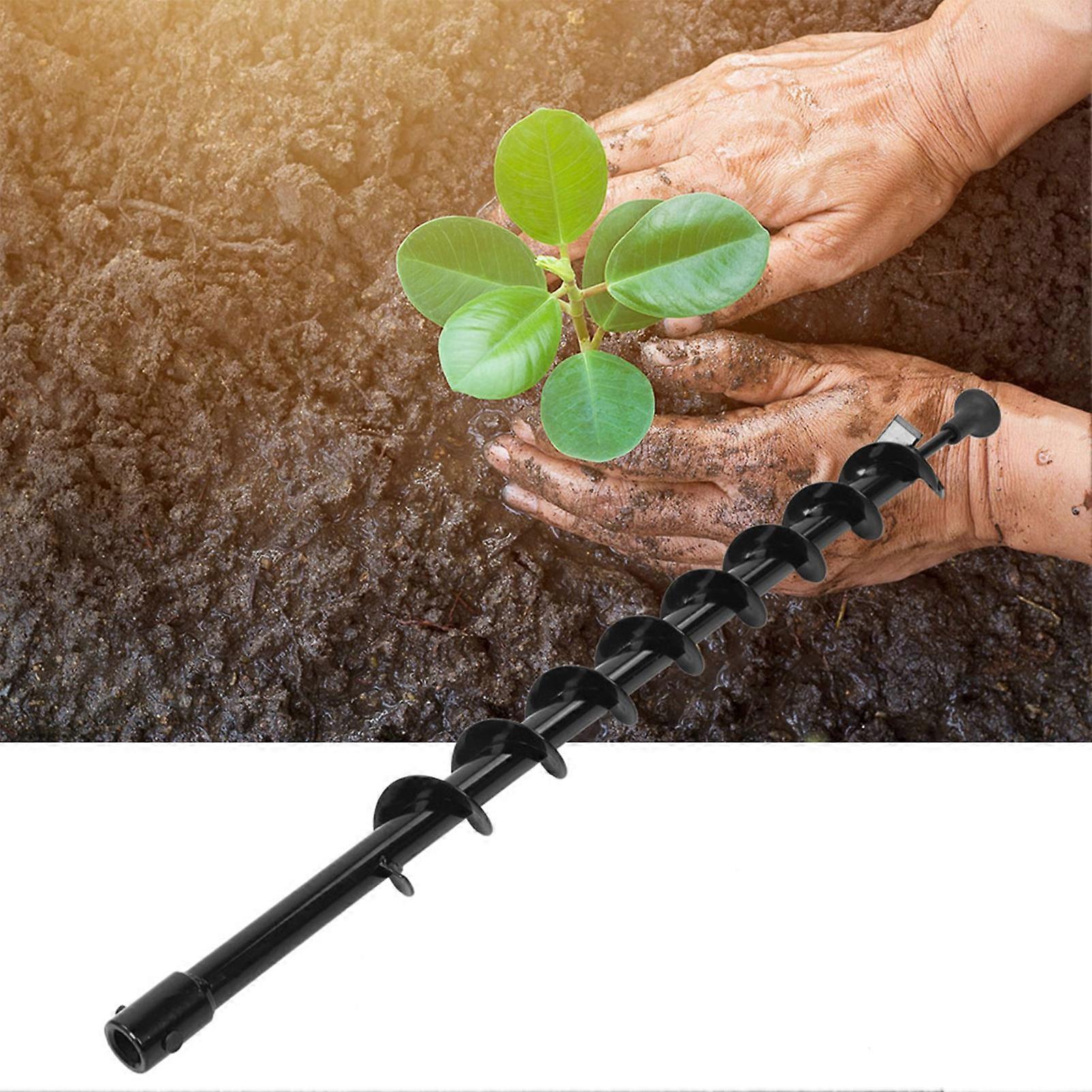 Steel Earth Auger Drill Bit Garden Post Hole Digger 60x800mm Single ...