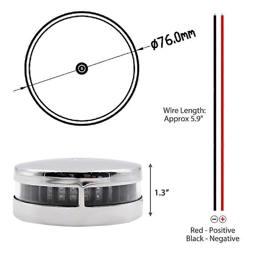 Boat Light Bi-Color Bow Light LED Navigation Lights Red & Green ...