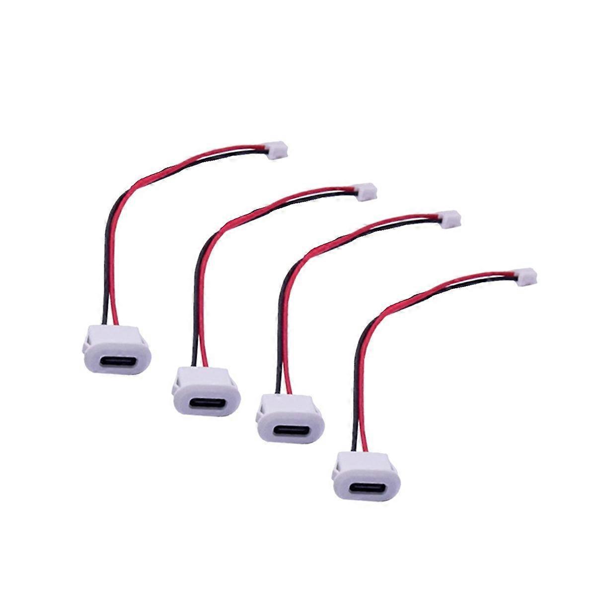 10Pcs USB Type C Connector Jack Female Type-C with Card Buckle High ...