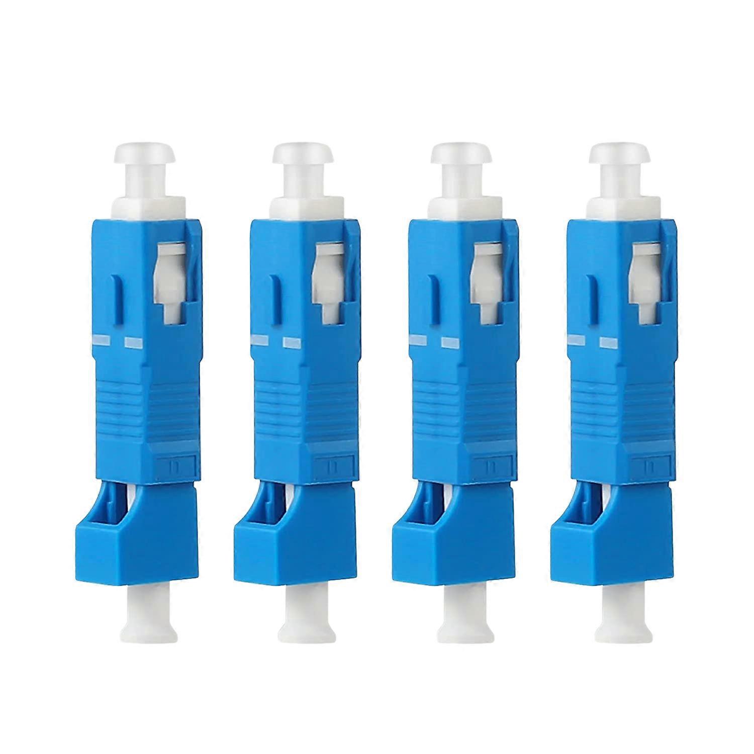 4 Pack Single Mode 9/125Um SC/ Male to LC/ Female Hybrid Optical Fiber Adapter Connector for ...