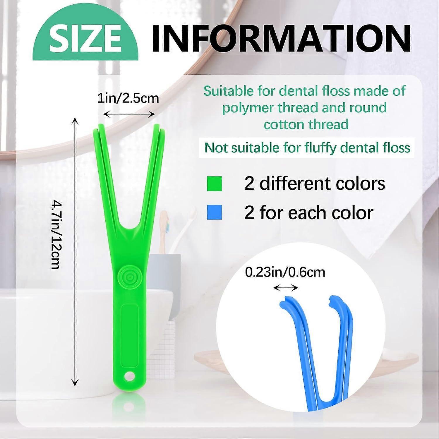 Dental Floss Holder Reusable Flosser Reusable Floss Handle Holder ...