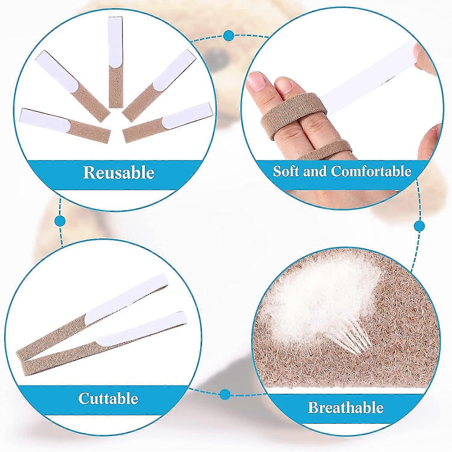 10pcs Buddy Tape Finger Straps No Slip Hook Loop Finger Splints ...