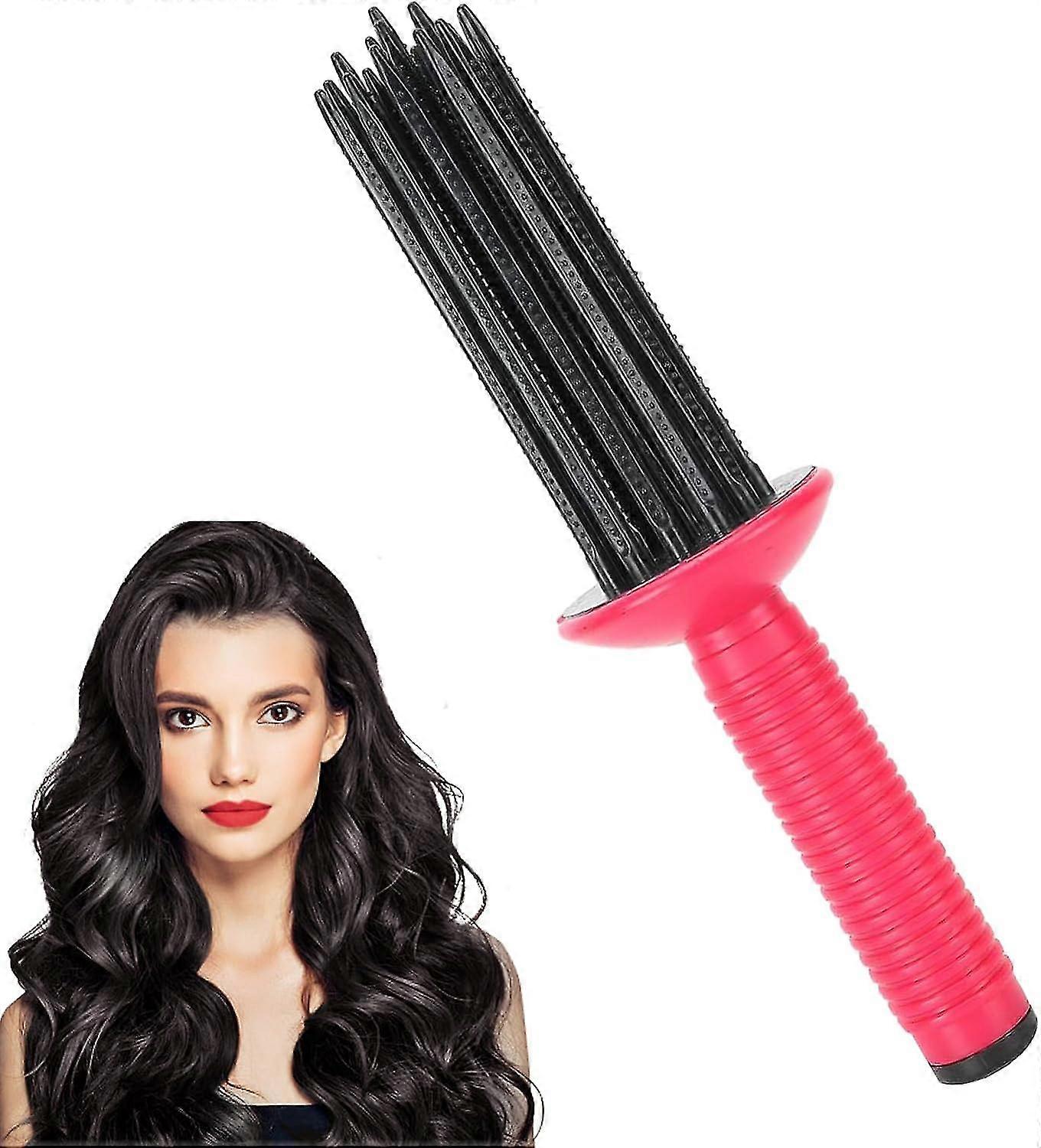 Hair Fluffy Styling Curler Curls Comb,hair Curler Curling Make Up Brush ...