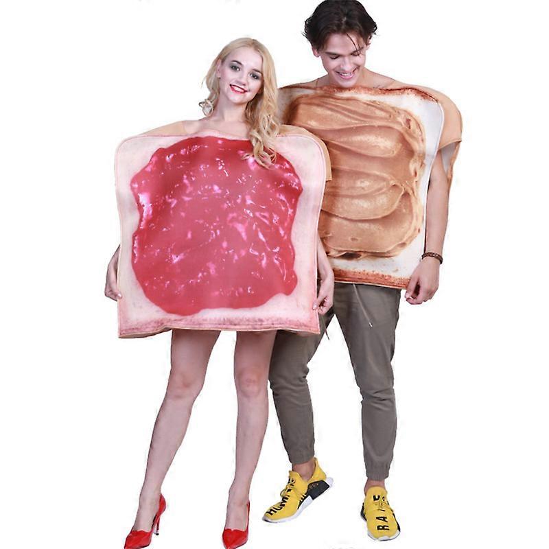 Couple Halloween Costume Bread Slices Peanut Butter and Jelly Adults ...