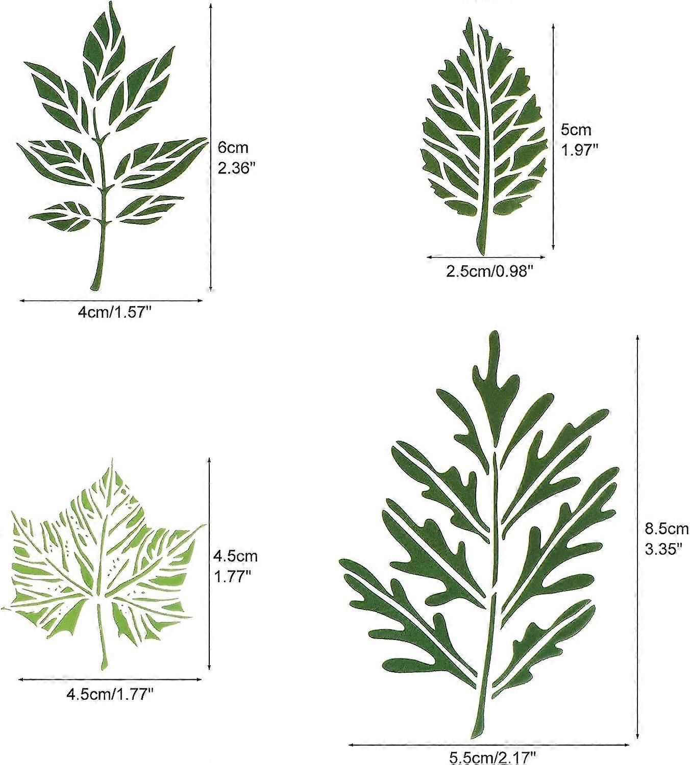 Leaves Clear Stamp Set 11 Pack, Reusable Separate Polymer Stamps ...