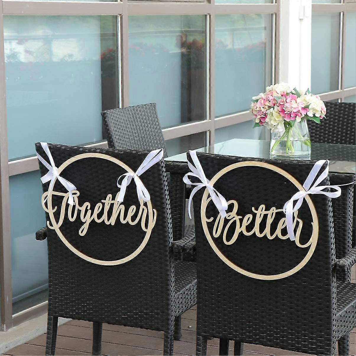 chair sign signs and wedding mr mrs better together wood sign chair ...