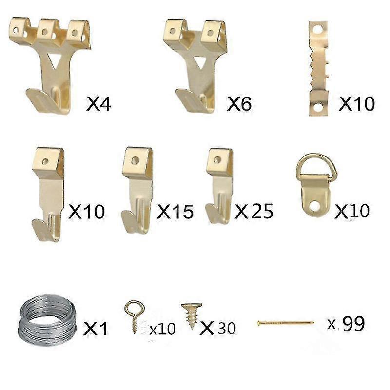 Picture Frame Hook, 220 Pieces Picture Hanging Kit, With Screws, Nails ...