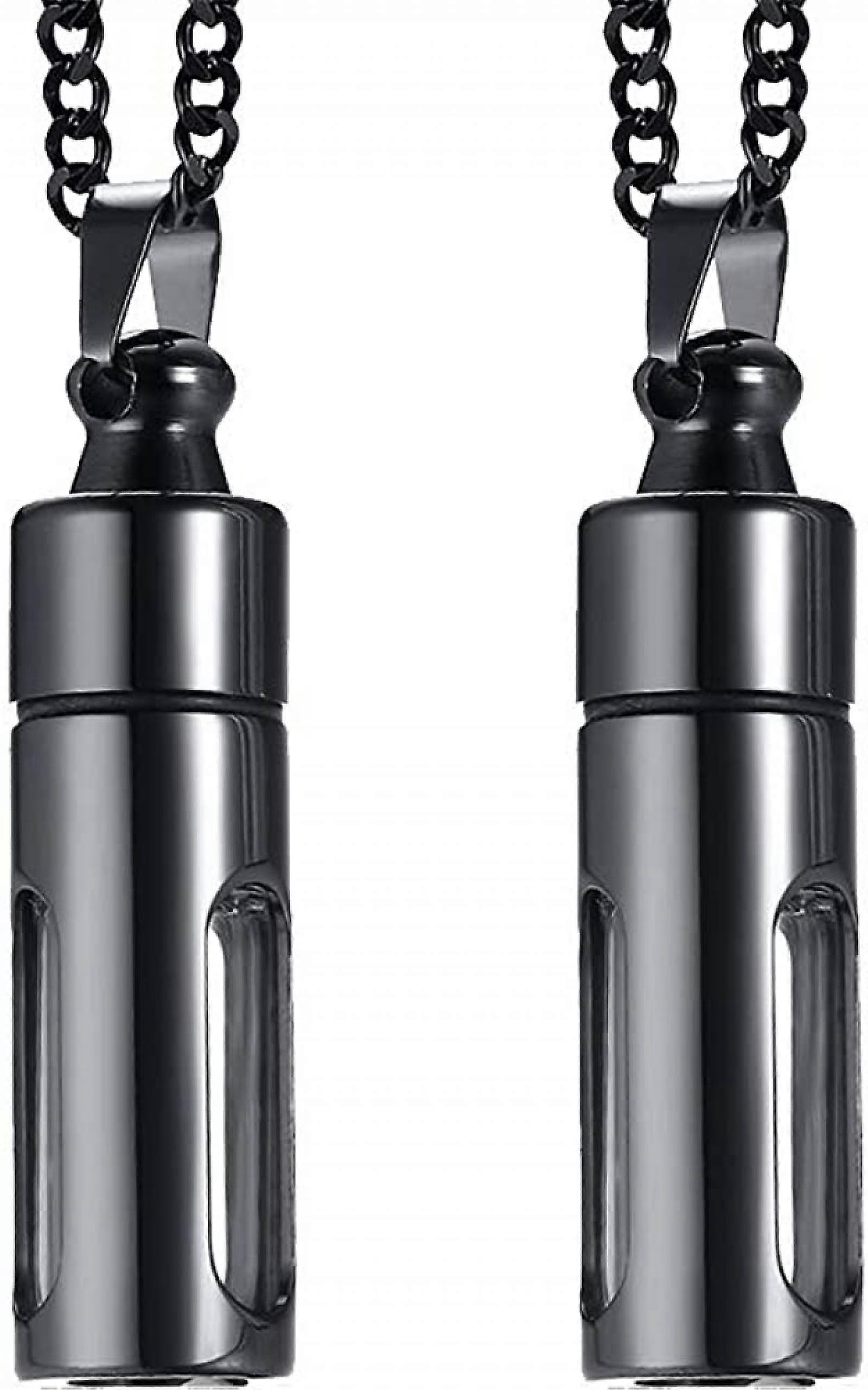 AVEKI Stainless Steel Glass Container Tube Urn Keepsake Cremation Ashes ...