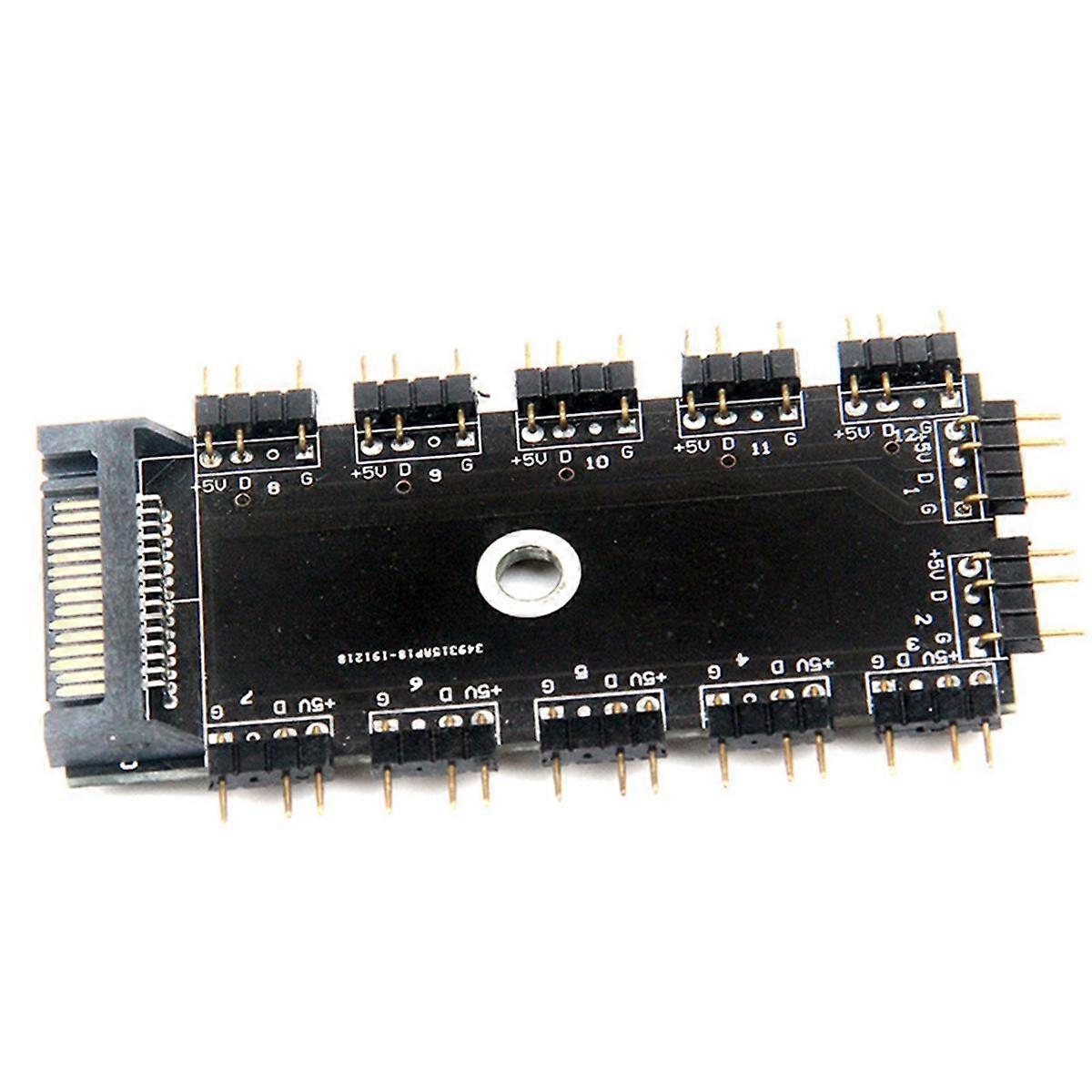 Motherboard 1 to 11 5V 3 Pin PWM Cooler Fan HUB Splitter Extension ...