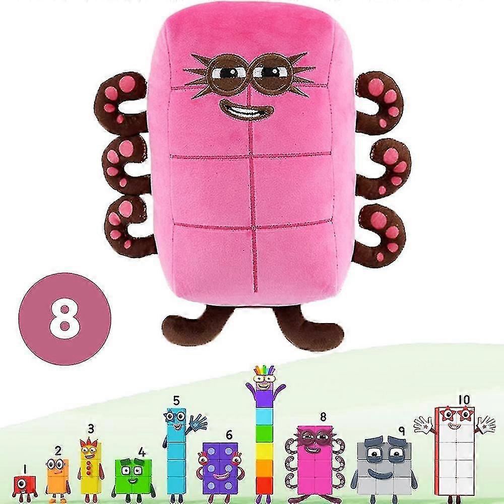 Numberblocks 1-10 Plush Doll Toy Gift Educational Premium Stuffed ...