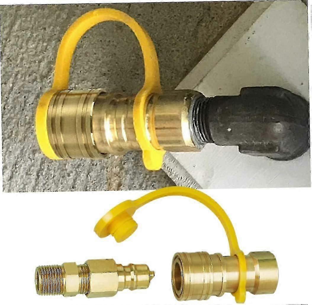 Propane Quick Connect Fittings Brass 3/8 Inch Natural Propane Gas Grill ...