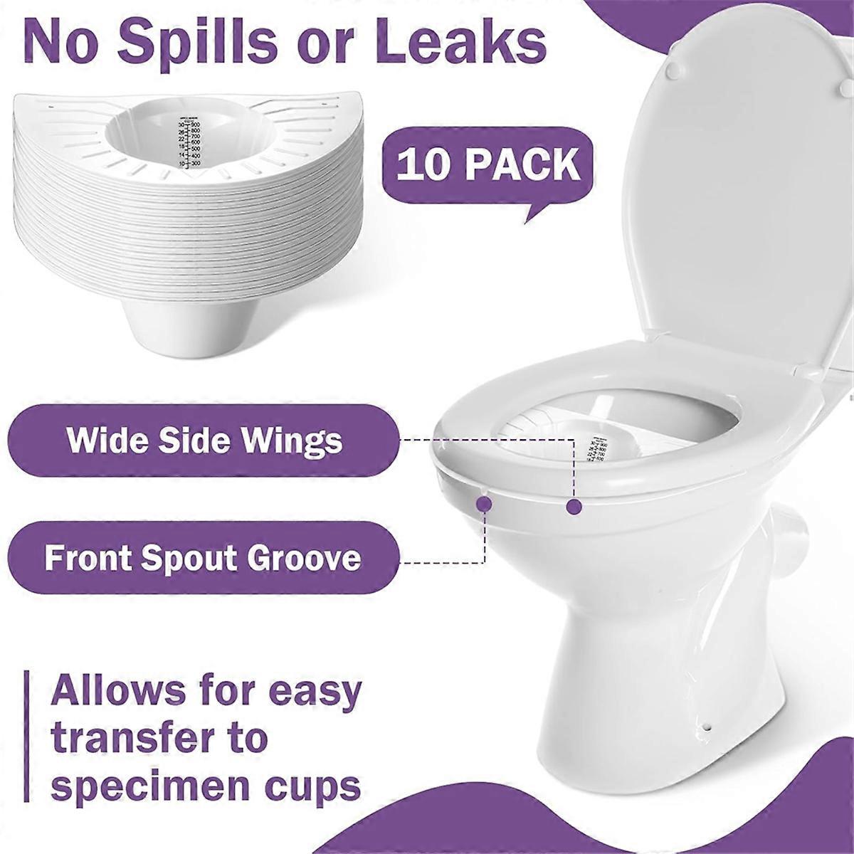 10Pcs Urine Collection Hat for Toilet Stool Sample Collection Kit ...