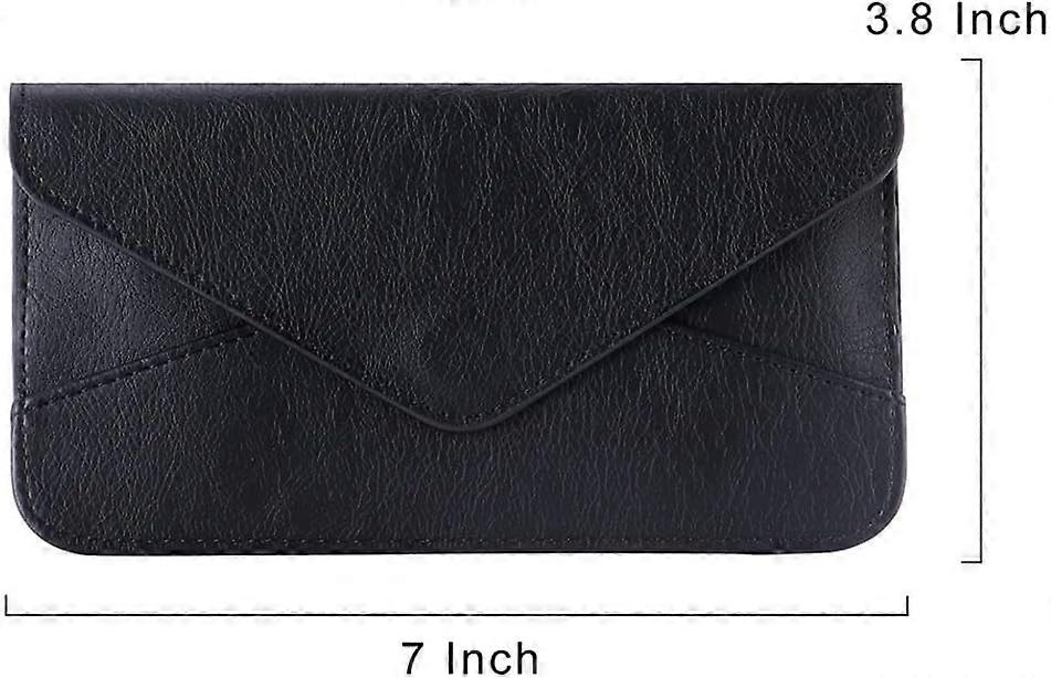 Envelope-Style Card Wallet with RFID Protection - Slim Leather Credit ...