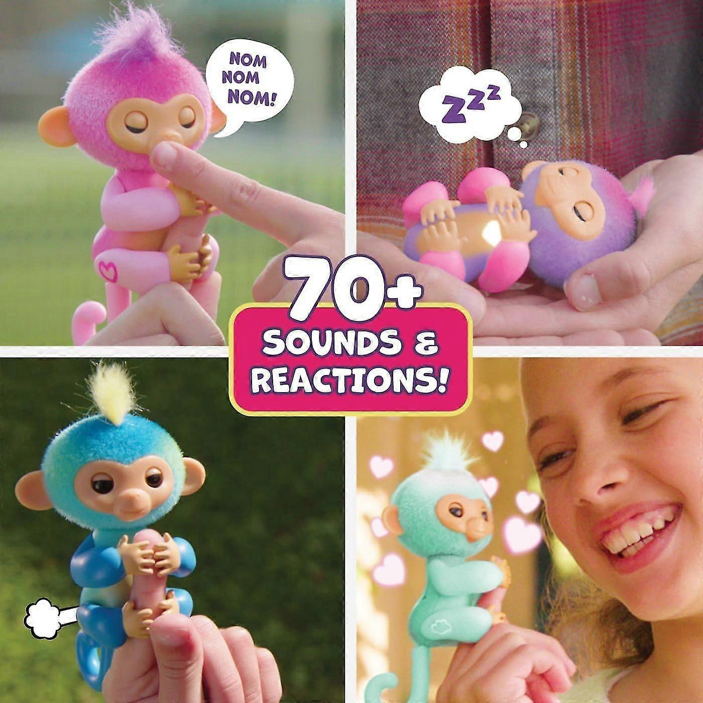 Fingerlings 2023 New Interactive Baby Monkey Reacts To Touch 70+ Sounds ...