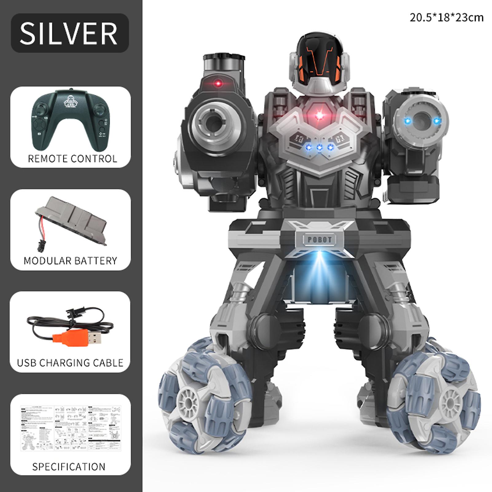 Robot Toy 2.4g Remote Control Robot 4 Wheel Drive Water Bomb Spray ...