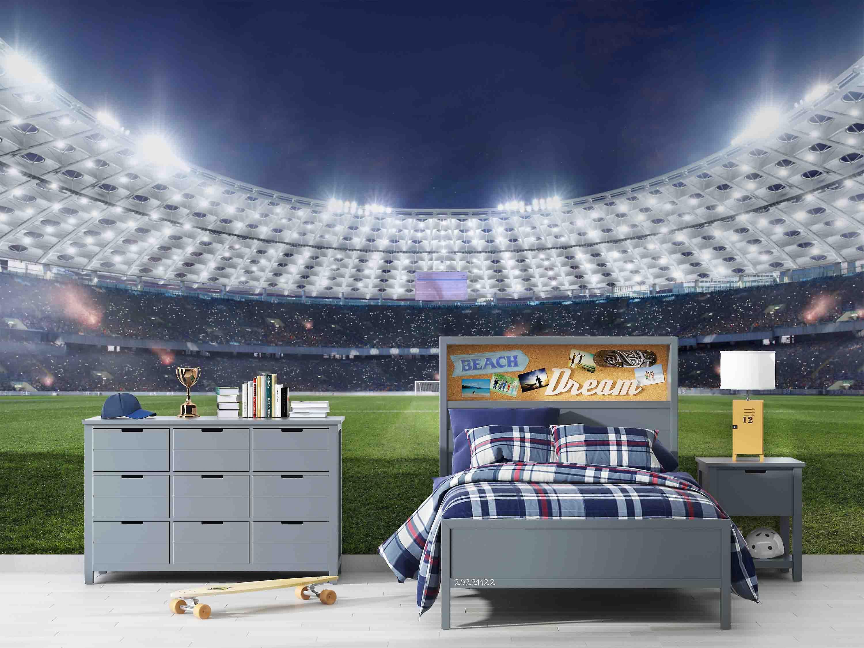 3D Professional Football Field Wall Mural Wallpaper Gd 2514 | Fruugo UK
