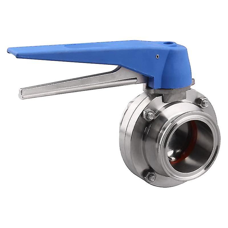 Butterfly Valve With Blue Trigger Handle Stainless Steel 304 -clamp (2 ...