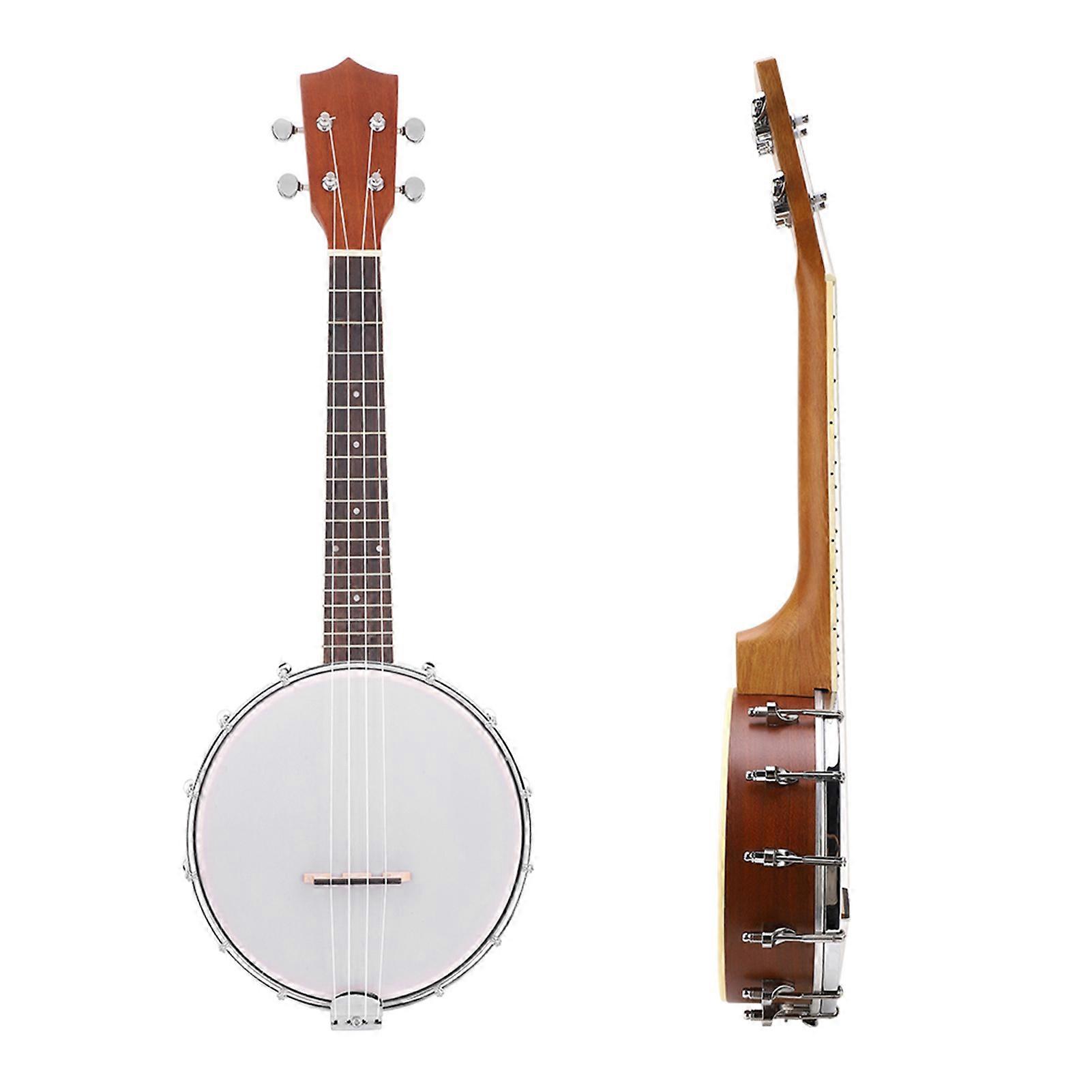 4 String Banjo Set With Bj10 Strings Capo Cleaning Polish Cloth | Fruugo UK