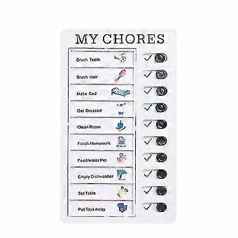 Memo Plastic Board Chores Checklist Board, My Chores Chart Board For Kids Children, List Board ...