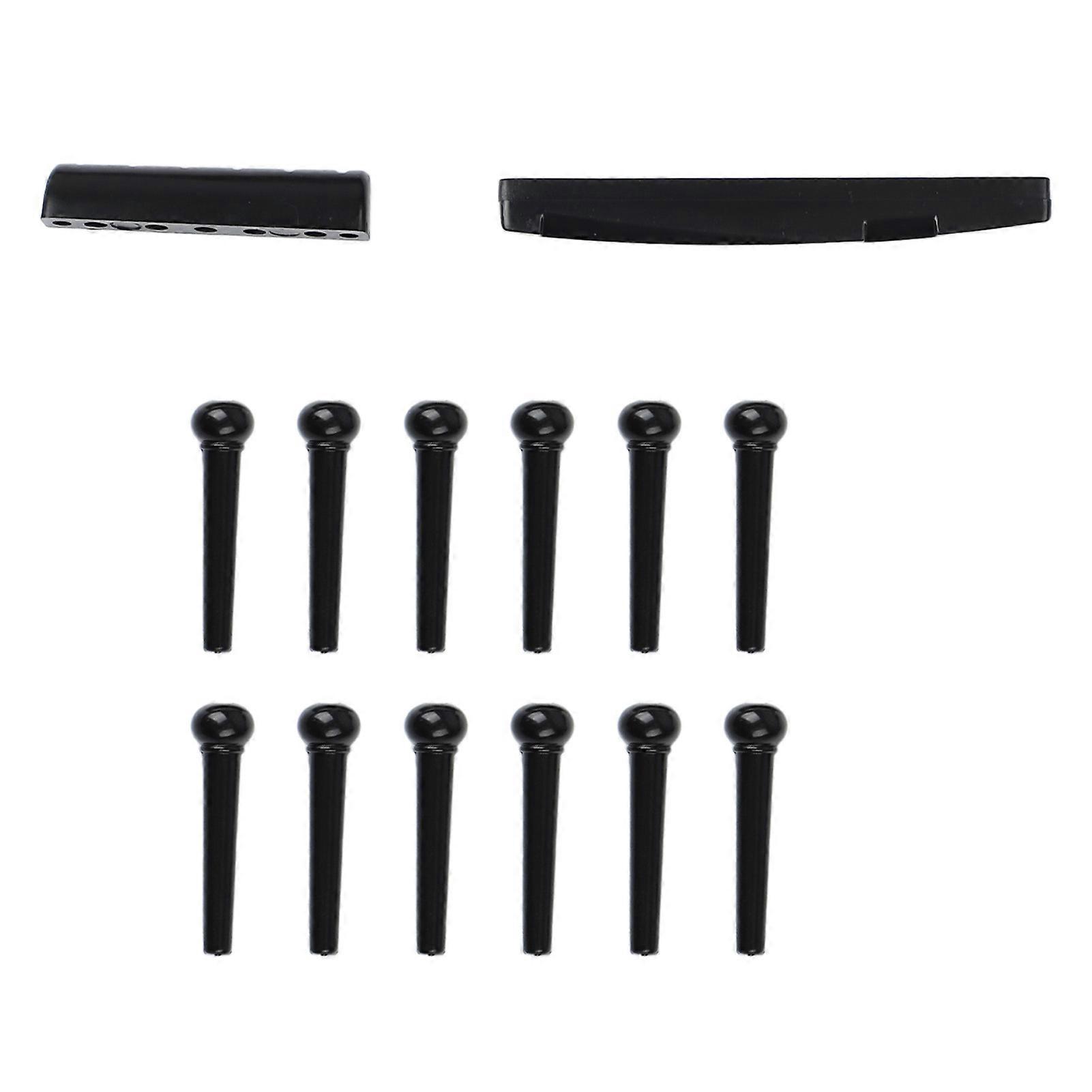 15Pcs Set 12 String Guitar Rosewood Bridge Guitar Bridge Nut Saddle ...