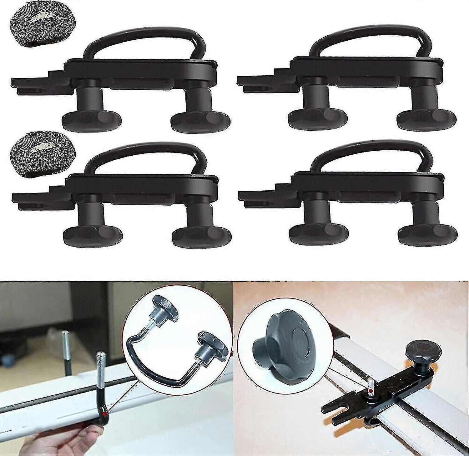 4 Pcs Roof Box Mounting U Bracket Car Van Mounting Fitting Kit ...
