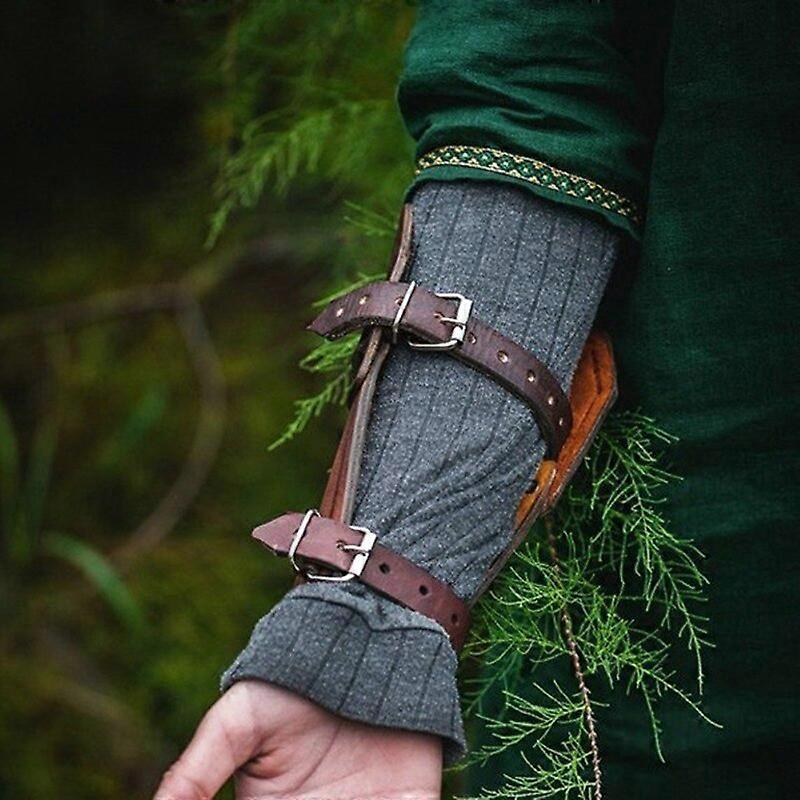 Medieval Larp Knight Arm Cuff Bracer Buckle Strap Armor Wrist Band ...