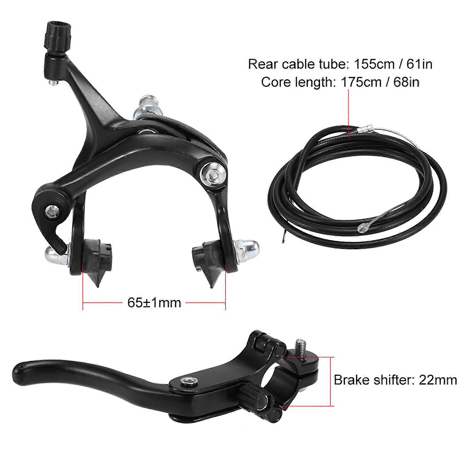 Front / Rear Fixie Bike Brake Kit Road Bike Cruiser Brake Set Bike ...
