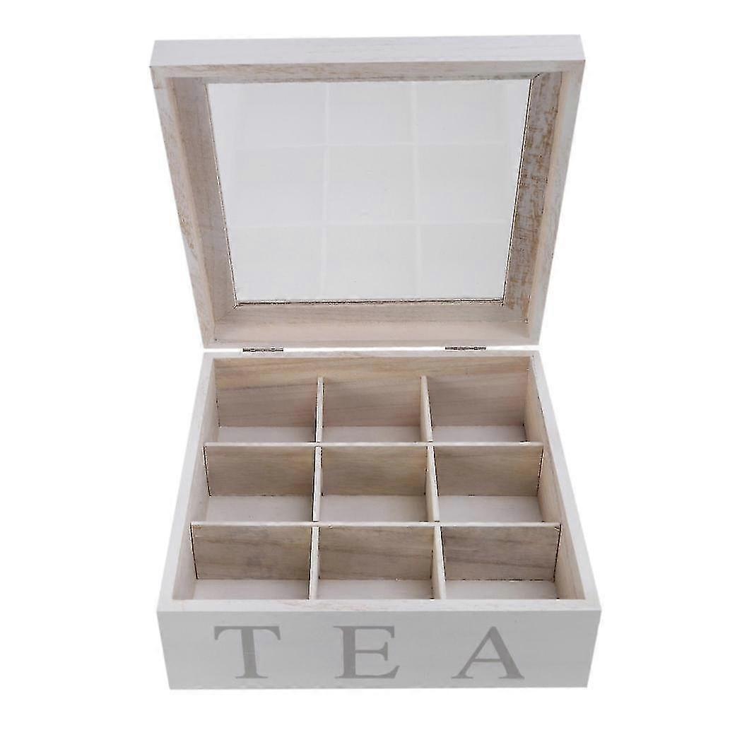 Tea Box Stora Container With Lid 9-comment Kit Iser Tea Bag Stora Hold ...