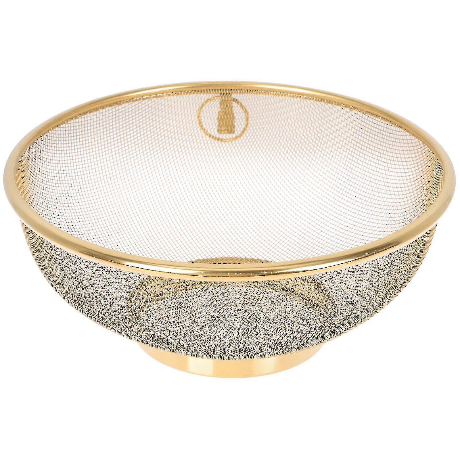 Stainless Steel Mesh Colander Strainer Basket Drainer Fine Mesh ...