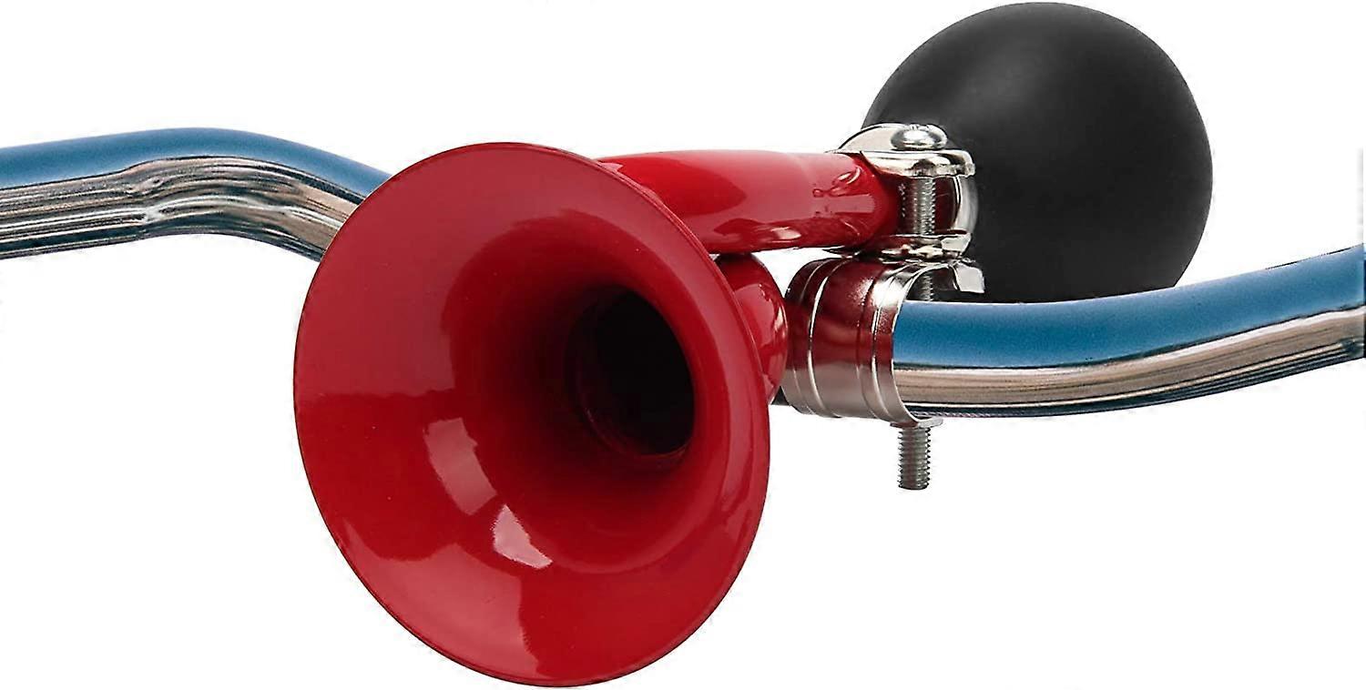 Bugle Horn, Retro Clown Horn, Kids Bike Horn-Red, Classic Vintage Metal ...