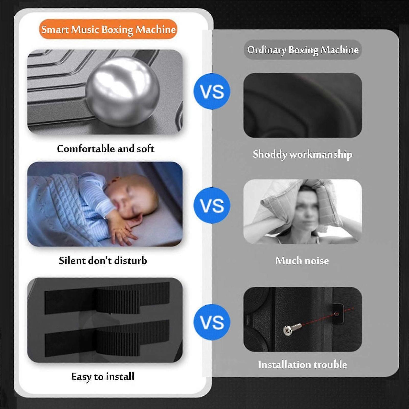 Boxing Training Music Electronic Boxing Wall Target Smart Wall Mounted ...