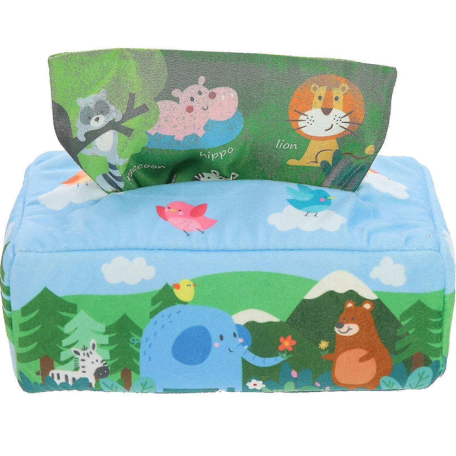 1 Set Infant Tissue Box Toy Sensory Baby Tissue Box Lovely Tissue Box ...