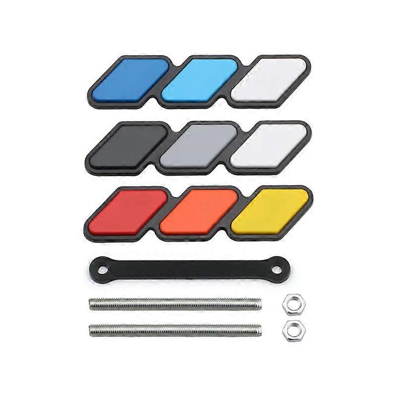 3 Tri Colors Grille Badge Emblem For Toyota TRD Tacoma Tundra 4Runner ...