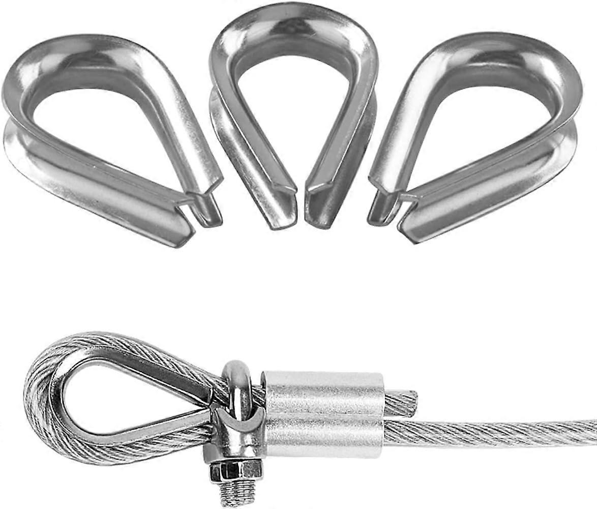 250 Pack Aluminum Wire Rope Lugs in 6 Different Sizes - Assorted Double ...