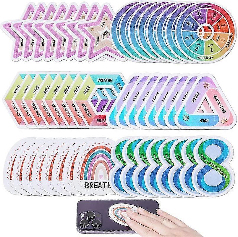 Calm Strips for Anxiety Sensory Stickers, Reusable Tactile Textured ...