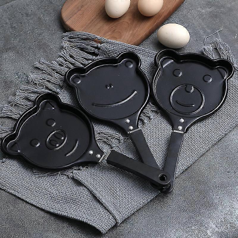 Nonstick Iron Grill Pan Frog Shaped Mini Omelette Pan Cartoon Egg ...