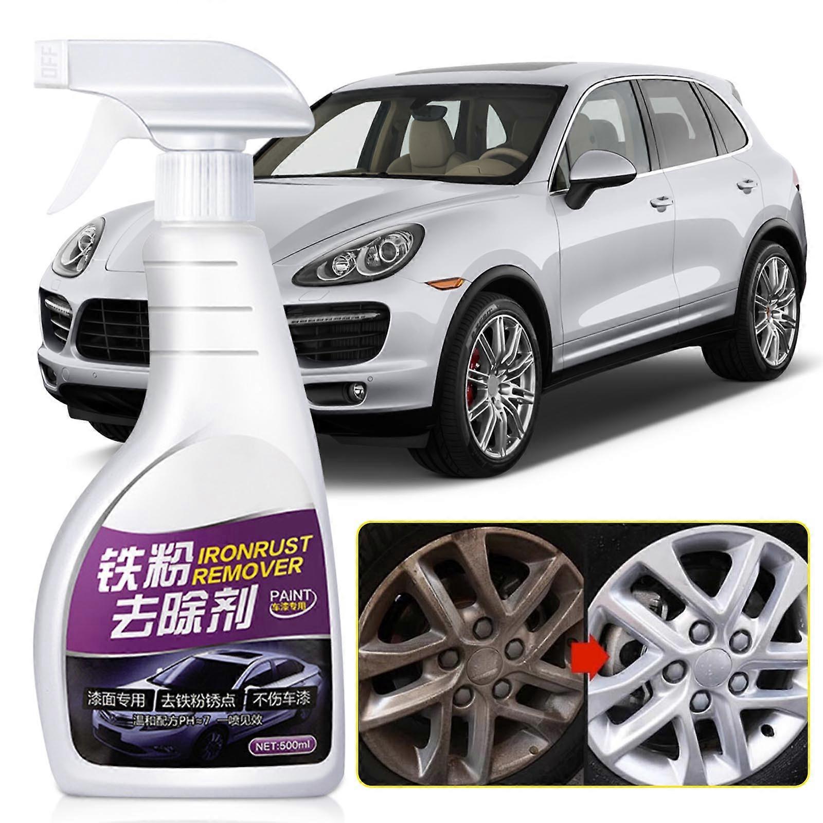 Car Iron Powder Remover Wheel Paint Rust Cleaner To Rust Spots Yellow ...
