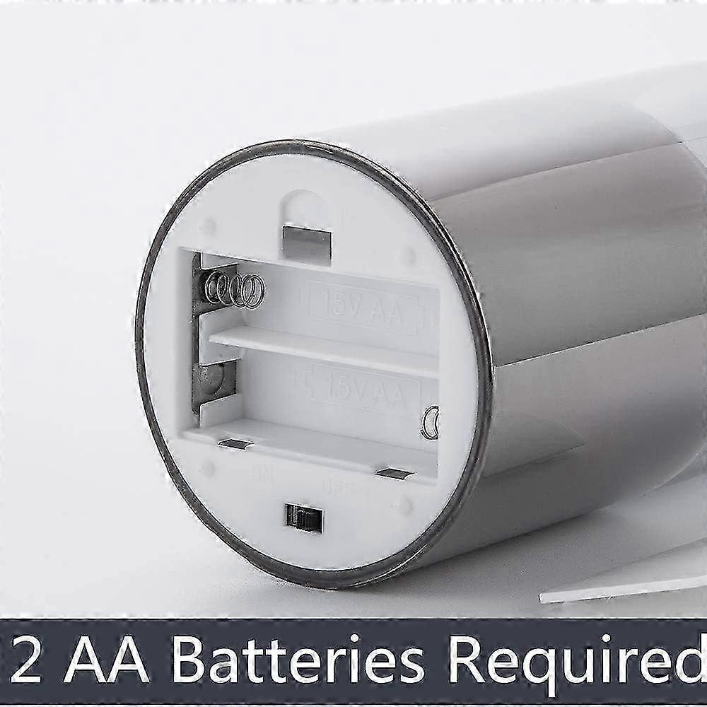 Grey Glass Flameless Candles Flickering, Realistic Battery Operated ...