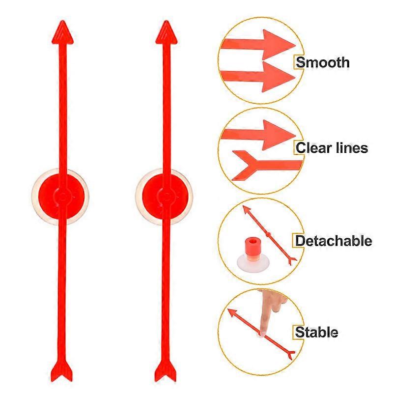 Large Size Arrow Spinner,Red Arrow Spinner with Suction Cup，Clear ...