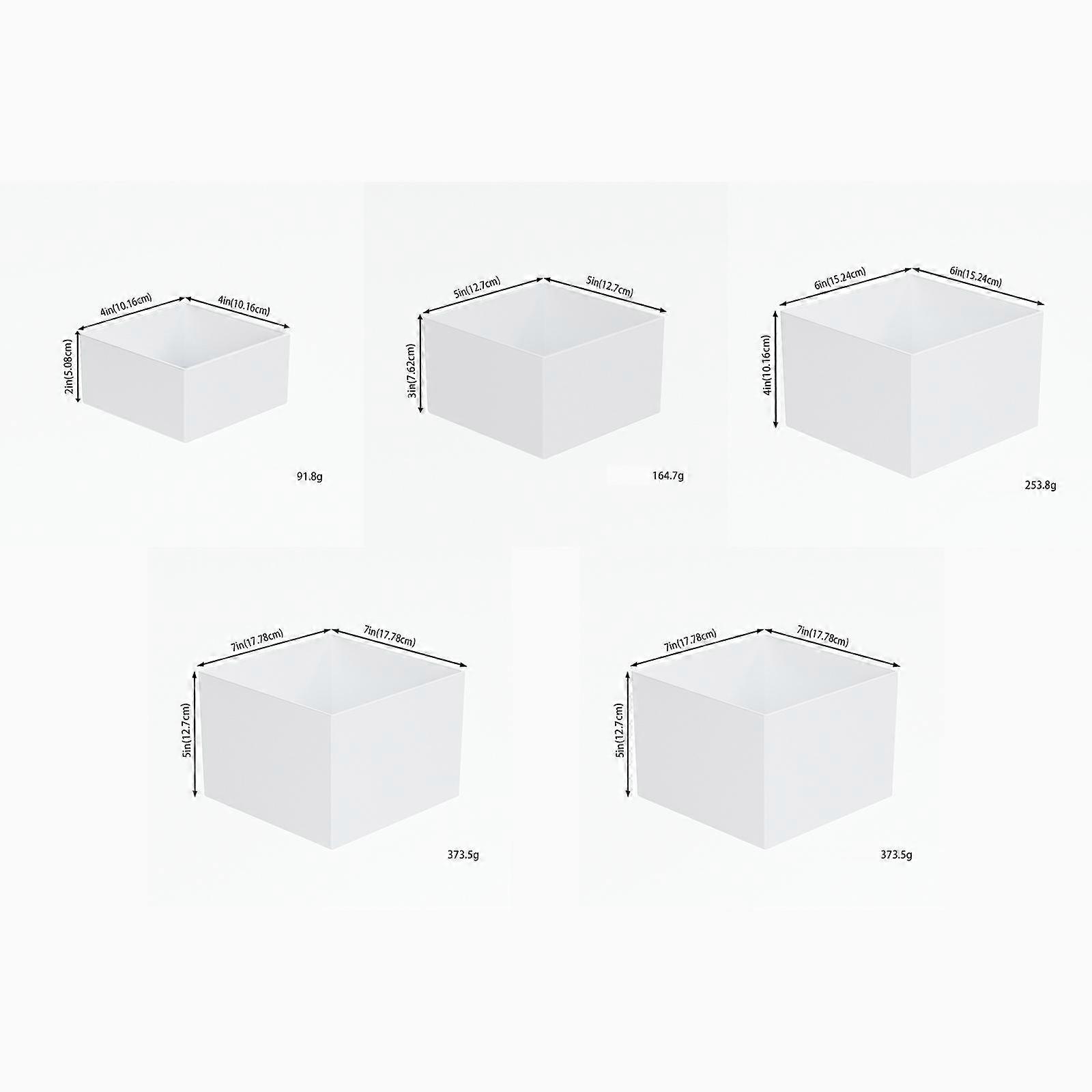 5 Pieces Buffet Riser Cube Display Nesting Risers for Wedding Birthday ...